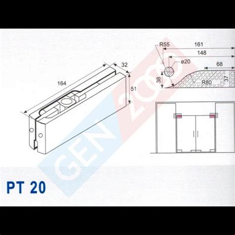 Patch Fitting Pt 20 Top Glass Door Patch Fitting Pintu Pt20 Penjepit