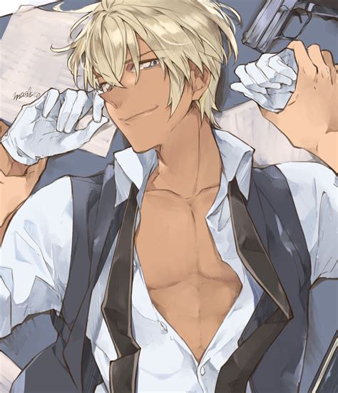 Dreaming182 Amuro Tooru Meitantei Conan Highres 1boy Artist Name