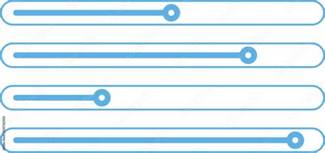 Progress Bar Indicators Business Dashboard Blue Line Element Stock Vector Adobe Stock