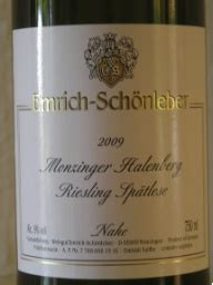 2010 Emrich Schönleber Monzinger Halenberg Riesling Spätlese Germany