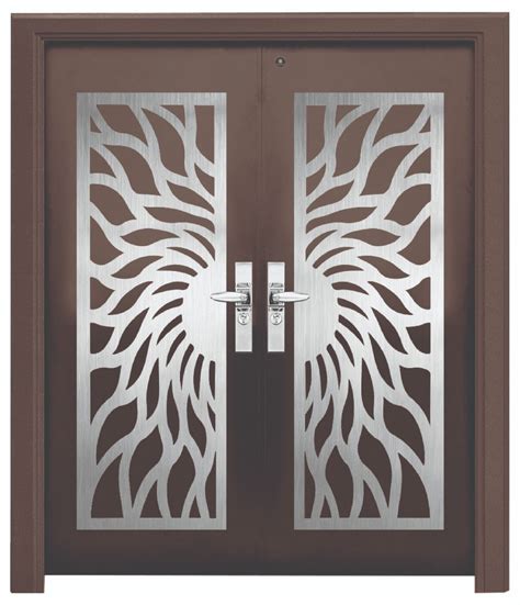 6ft Laser Cut Ra034s 6 Ft Brown Color Ra Laser Cut Security Door