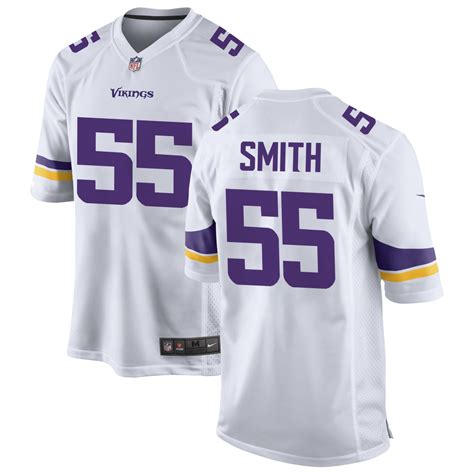 Zadarius Smith 55 Vikings Game Men Jersey White Jersey Bluefink