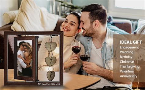 Zcptz Unique Engagement Ts For Couples Rotating Photo Frames With Floating