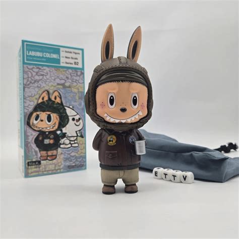 Popmart How2work Labubu Colonel Maschinen Krieger Mak Sofubi Figure Ettv