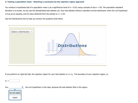solved 4 testing a population mean reaching a conclusion