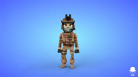 Voxel Military Special Forces Character 3d Game Asset By Mrmgames