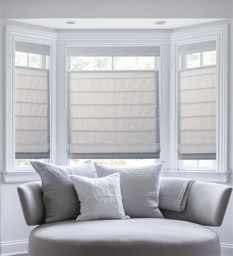 Top Down Bottom Up Plain Classic Pleated Roman Shades In Brie Living