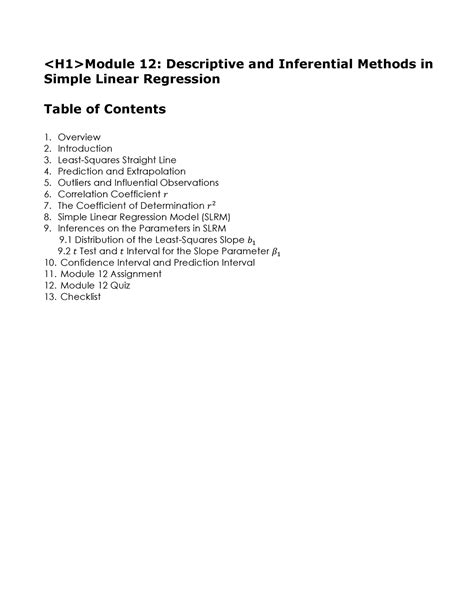 module 13 notes module 12 descriptive and inferential methods in