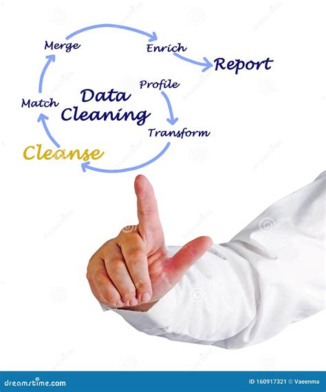 Presenting Data Cleaning Process Stock Image Image Of Data