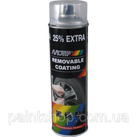 Купить Аэрозольная краска "Жидкая резина" Motip Прозрачная глянцевая ...