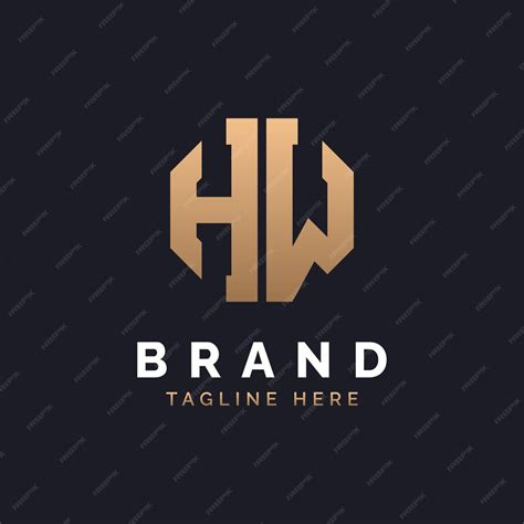 Premium Vector Hw Logo Design Modern Minimal Elegant And Luxury Hw