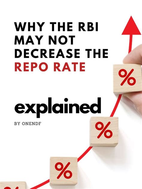Why The Rbi May Not Decrease The Repo Rate
