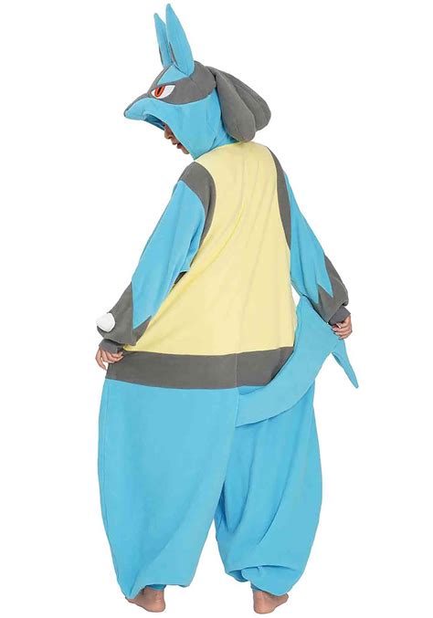 Adult Plus Size Pokemon Lucario Kigurumi Costume Pokemon Costumes