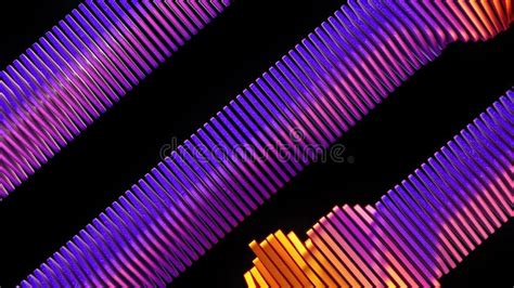 Abstract Gradient Plates Wave With Energy Pulse 3d Loop Background