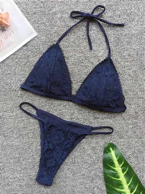 Sexy Lace Up Bikini Set