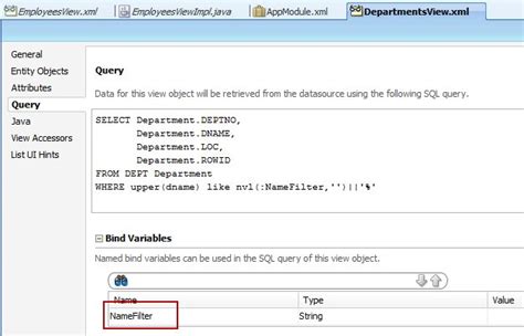Synchronize Viewobject Queryies By Dynamically Linking Bind Parameters