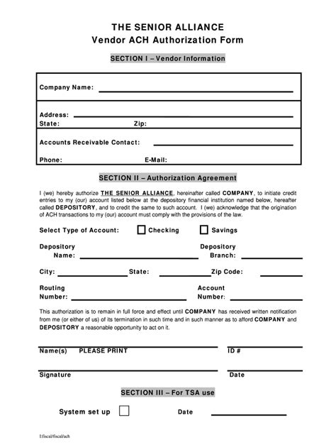 Printable Blank Ach Form Printable Form 2024