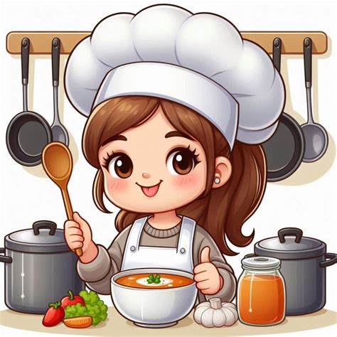Pin De Cristal Blanc En Clipart Dibujos De Cocineras Imagenes De