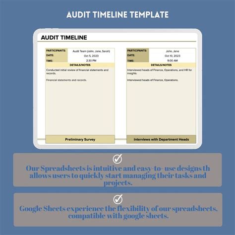 Audit Timeline Template Internal Audit Scheduler Project Audit