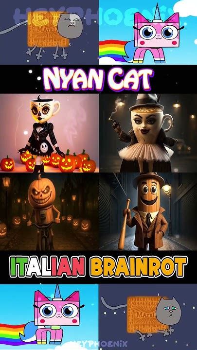 Brainrot Nyan Cat Skeleton Signora Good Goodbey🐱💚 I Heyphoenix 🐦‍🔥🎨