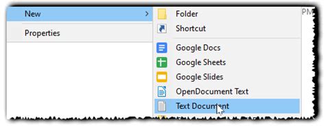 Windows Create New Text Document Option Missing From Context Menu Super User