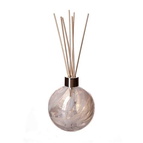 Amelia Art Glass White Sphere Reed Diffuser Rem01w Candle Emporium