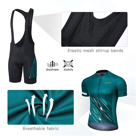 Santic Mens Road Mtb Bike Breathable Quick Dry 4d Padded Cycling
