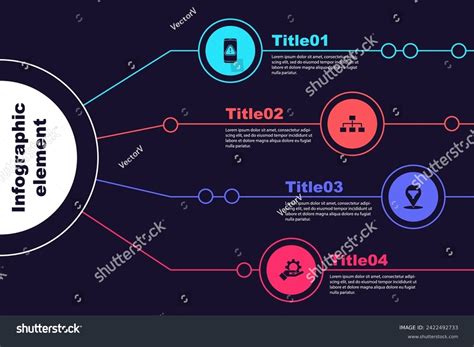 Set Mobile Exclamation Mark Hierarchy Organogram Stock Vector Royalty Free 2422492733