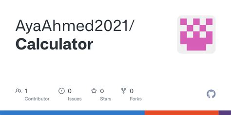 GitHub AyaAhmed Calculator