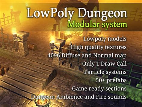 Dungeon D Modular System Kit D Dungeons Unity Asset Store