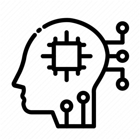 Robot Processor Artificial Intelligence Chip Cpu Microchip Machine Icon Download On