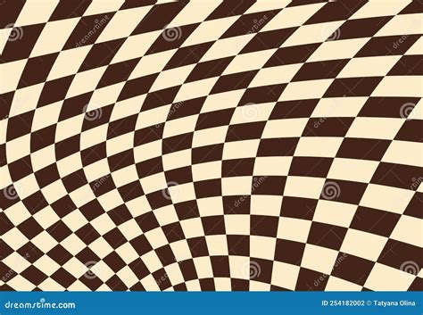 Psychedelic Geometric Pattern With Squares Stock Vector Illustration Of Backdrop Monochrome