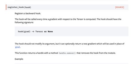 Can T Get Anchor Link To Torch Tensor Register Hook Issue Pytorch Pytorch GitHub