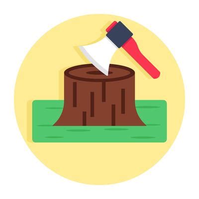 Tree Cutting Vector Art Icons And Graphics For Free Download