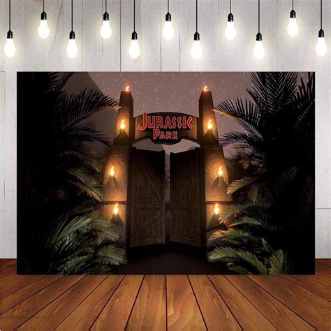 Jurassic Park Birthday Backdrop At Jewel Waddle Blog