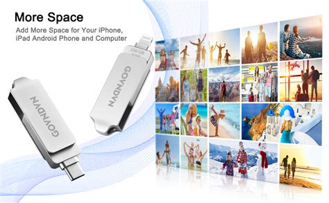 Govndvn Apple Mfi Certified Memory Stick 256gb Usb Drive For Iphone