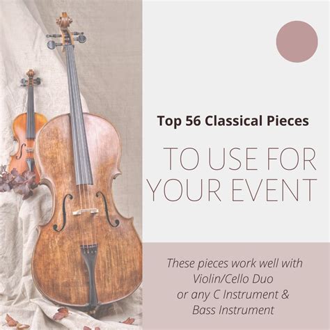 Top 56 Classical Pieces For Violin And Cello Duo