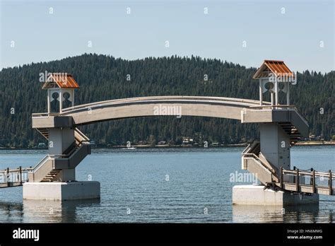 Worlds Longest Floating Boardwalk With Bridge By Resort In Coeur D