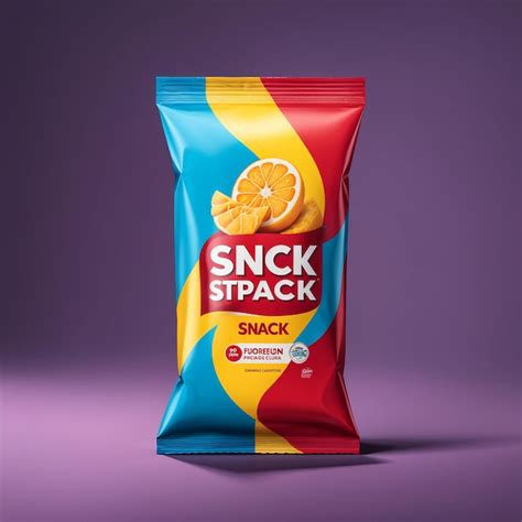 Vector 3d Realistic Snack Packaging Design Mockup Premium Ai Generated Image
