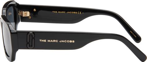 Marc Jacobs Black Rectangular Acetate Sunglasses Marc Jacobs
