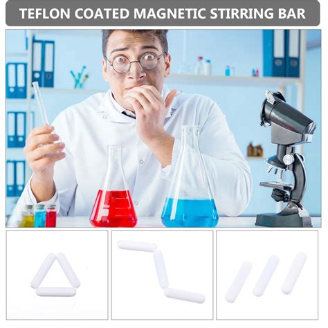 자석 교반 막대 자석 교반 막대 교반 플레이트 자석 교반 막대 흰색 코팅 학교 및 교육 용품
