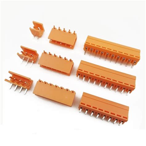 3 96mm Orange Color Right Angle Pcb Socket Terminal Blocks China