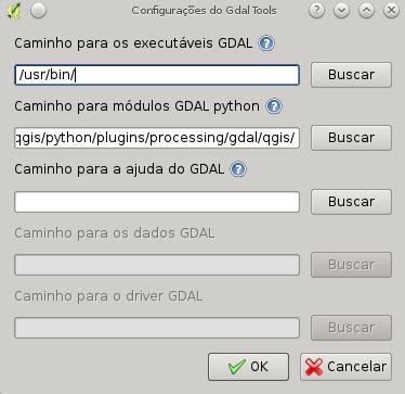 Tá na mão Qgis GDAL