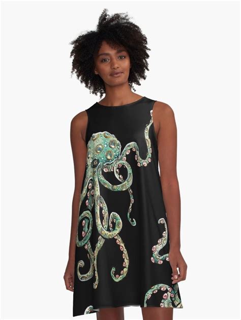 Octopus A Line Dress By Caviglia Robe Trapèze Idées Vestimentaires