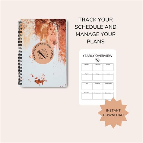Teaching Assistant Planner Printable A4 Etsy