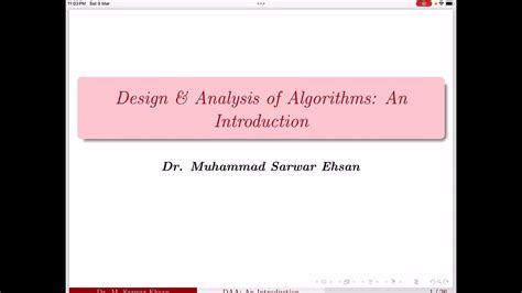 01 Daa Introduction Youtube