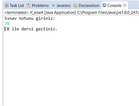 Java Programlama Dili İf Else Yapıları Kod Blokları