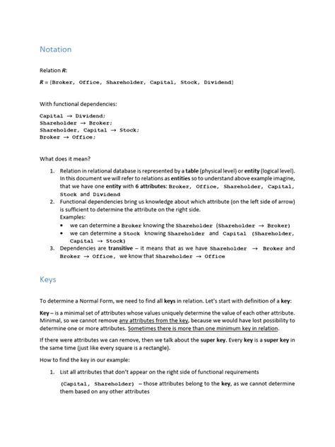 Normal Forms Pdf Data Management Data