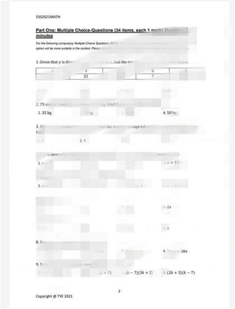 Aeis Exam Paper Sec3 Aeis Exam Paper