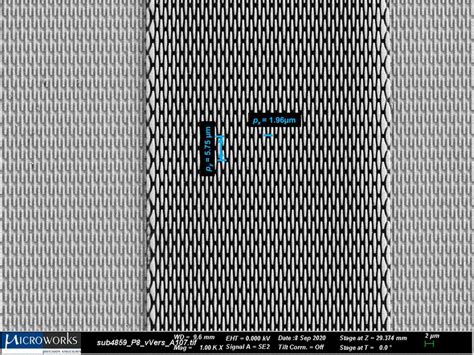 An Sem Image Of The Staggered 2d Modulated Phase Grating With Px And